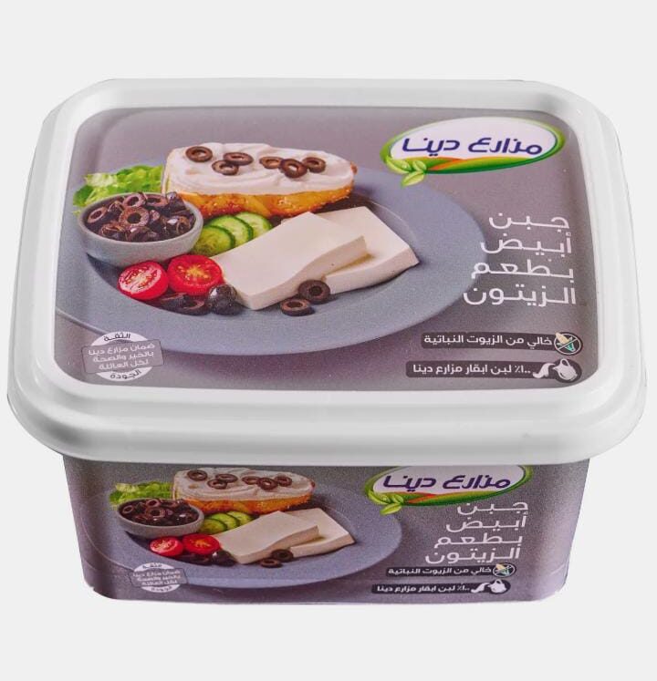 White Cheese with Olives 450g (Dina Farms) - Mosa Egypt